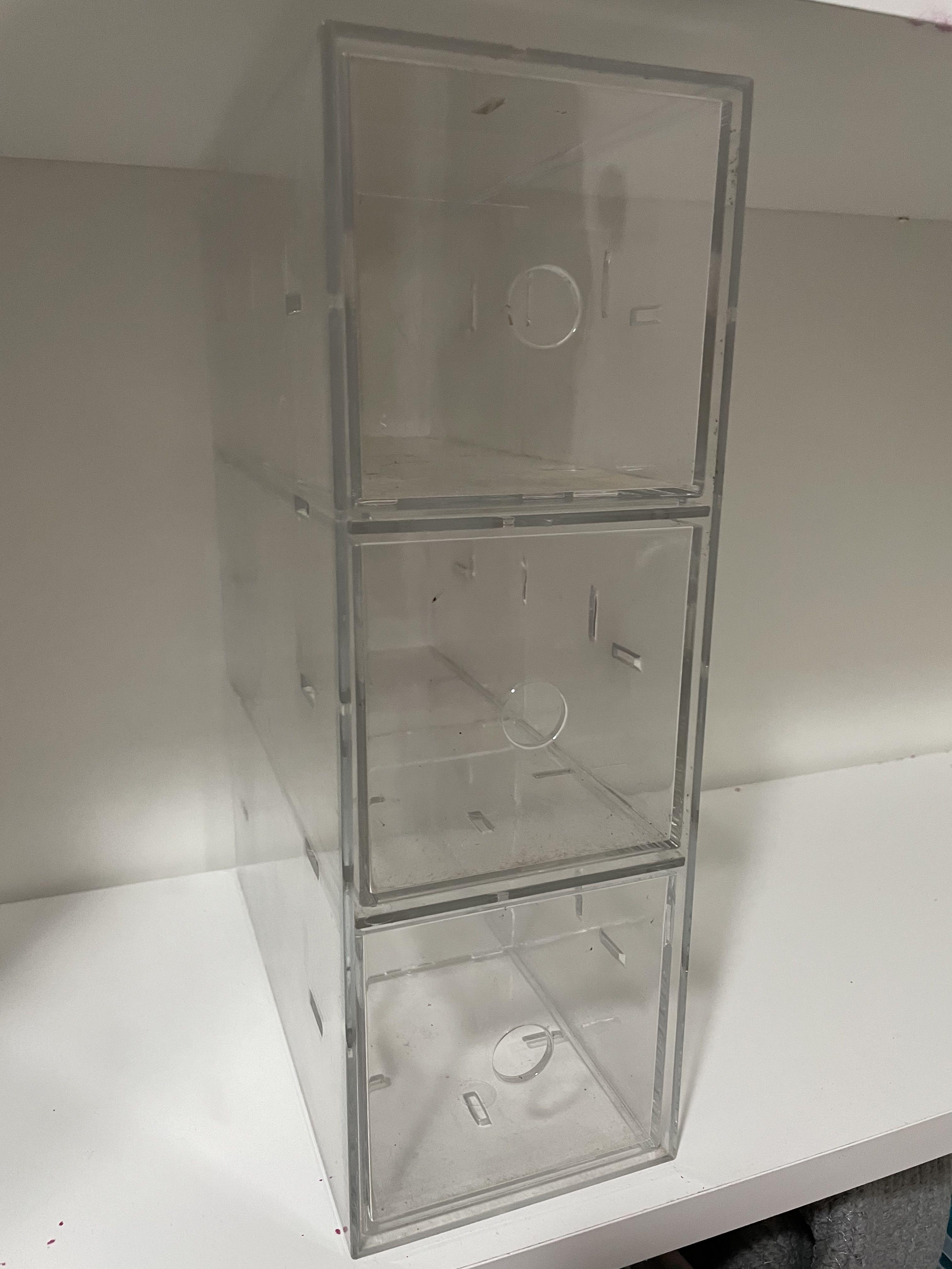 MUJI Acrylic Box 3 Drawers / A4, Furniture & Home Living, Home ...