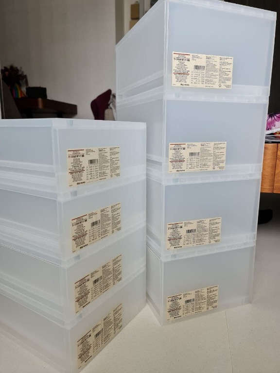 MUJI BOXES!, Furniture & Home Living, Furniture, Shelves, Cabinets ...