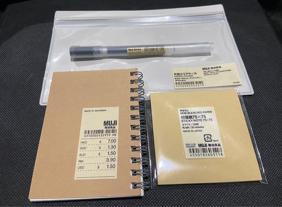 Muji Stationery set 1, Hobbies & Toys, Stationary & Craft, Stationery ...