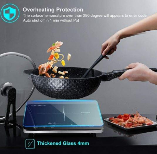 (NEW) AMZCHEF Induction Hob, Single Induction Cooker with Ultra-thin ...