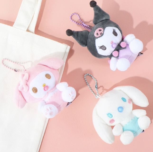 *NEW ARRIVAL* MINISO x SANRIO Baby Characters Plush Keychains Kuromi My ...