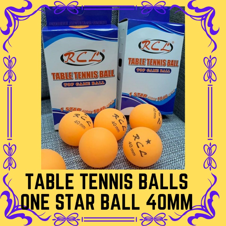 NEW RCL TABLE TENNIS BALLS ONE STAR BALL PING PONG PINGPONG, Sports ...