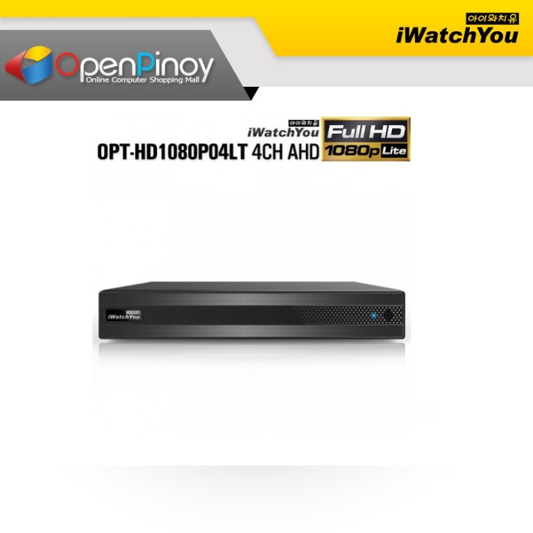 OPT-HD1080P04LT 4-Channel AHD Video Recorder, Furniture & Home Living ...