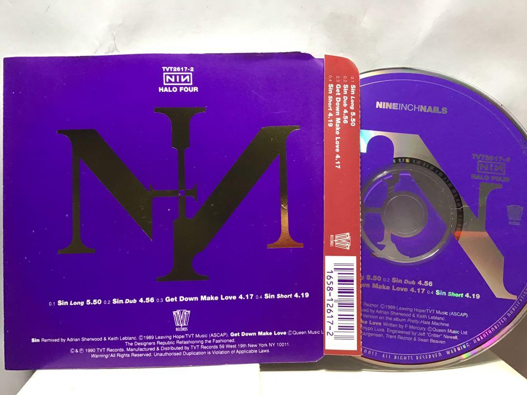 ORIGINAL 1990 PRESS NIN Nine Inch Nails - Sin OOP CD SINGLE Anubis 90s ...