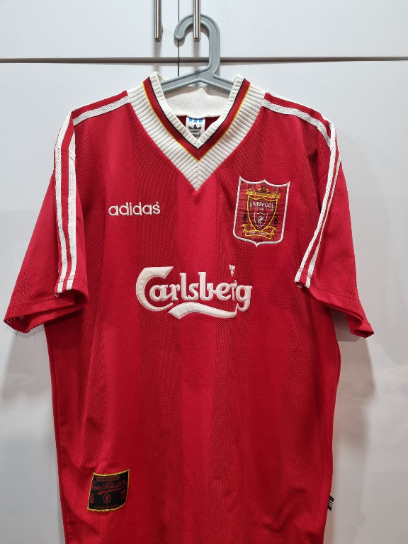 Original Adidas Liverpool FC 1995-96 Home Kit S/S L Size, Hobbies ...