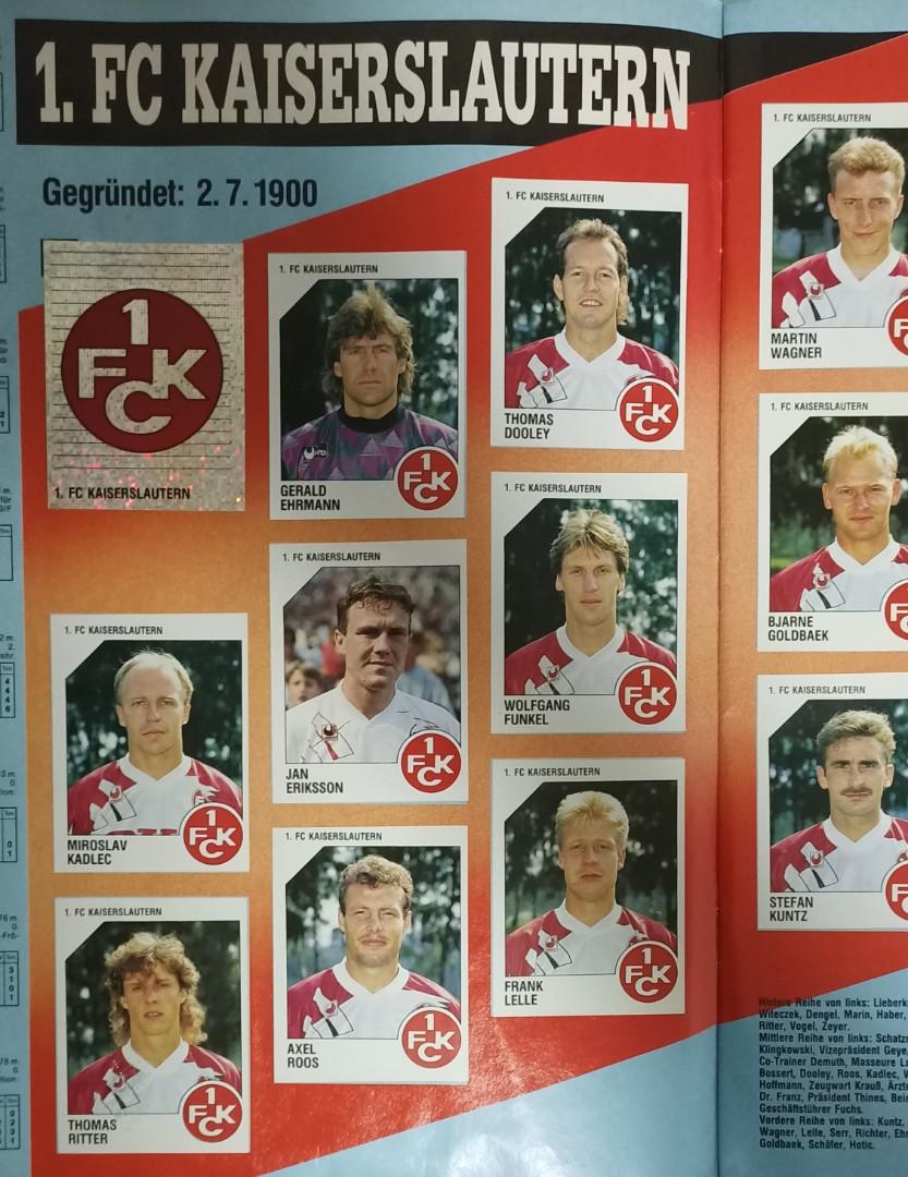 Panini Fussball 1993 Sticker Album Complete Set, Hobbies & Toys ...