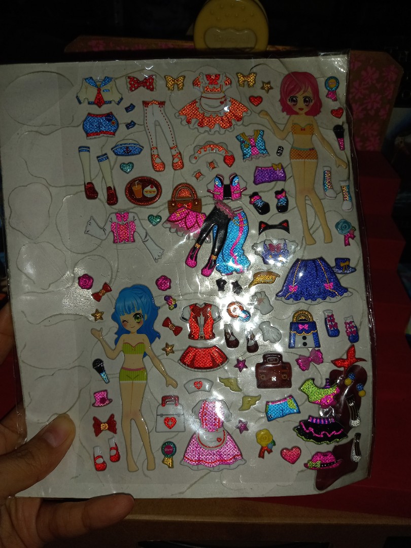 Paper Doll and 3D Japan Stickers, Hobbies & Toys, Stationary & Craft ...