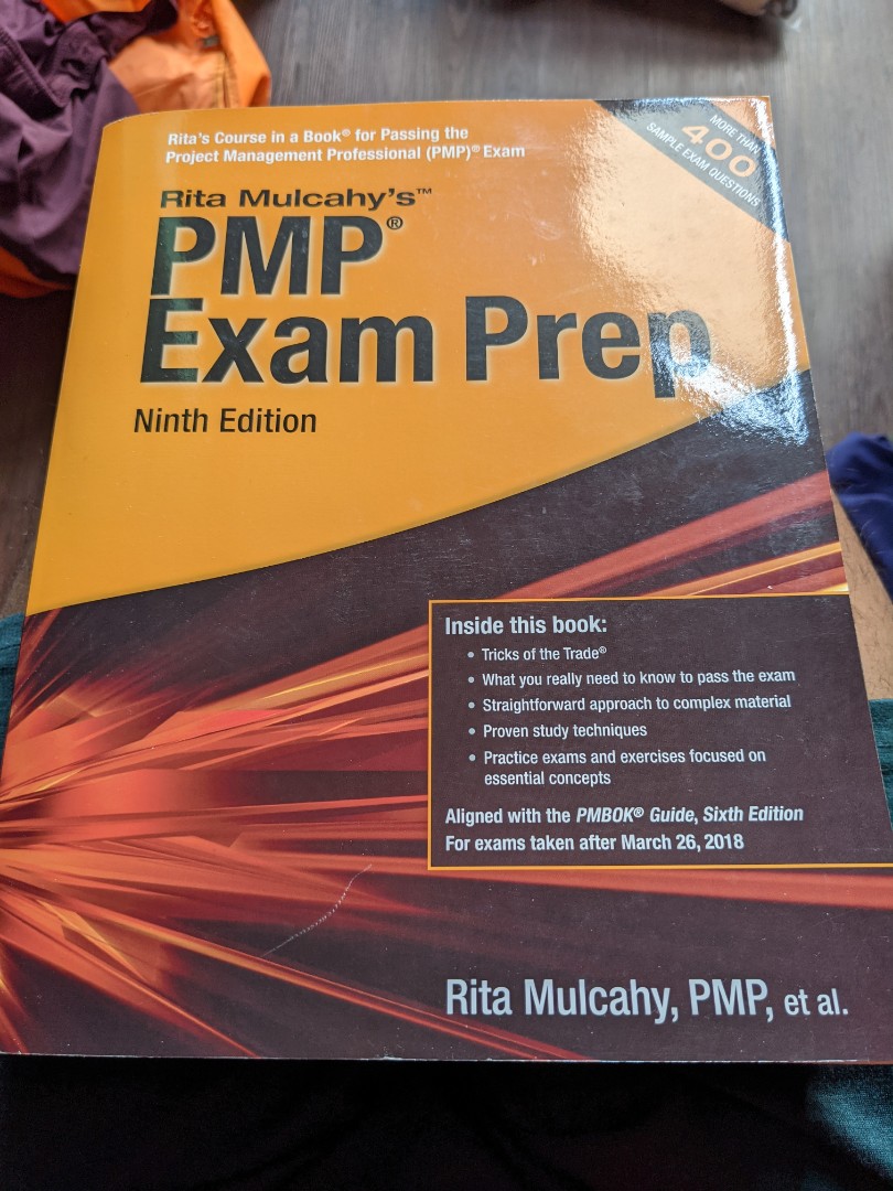 PMP Exam Prep (Rita Mulcahy's 9th Edition), Hobbies & Toys, Books ...
