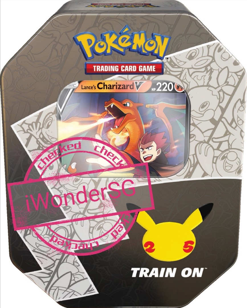 Pokemon 25th Celebrations Lance's Charizard Dark Sylveon V Tin, Hobbies & Toys, Toys & Games on ...