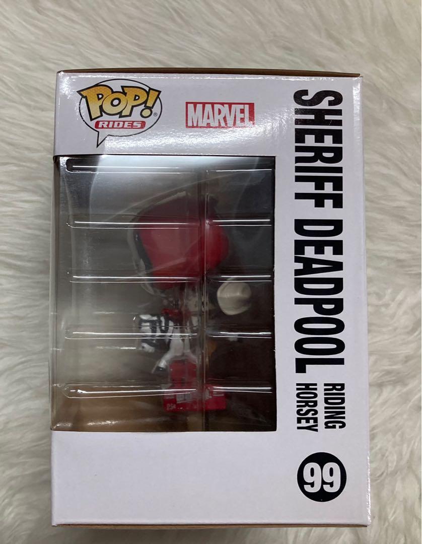 PopCultcha Exclusive Sheriff Deadpool Riding Horsey Deluxe Funko Pop ...