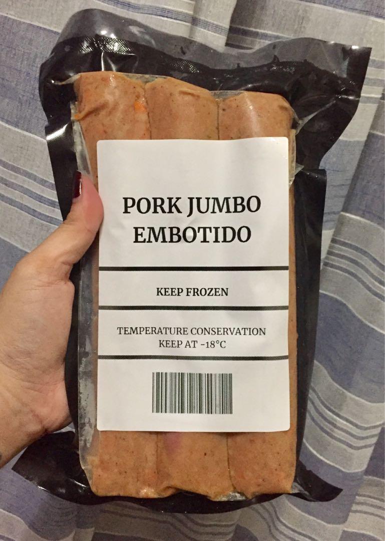 Pork Embutido 900grams, Food & Drinks, Chilled & Frozen Food on Carousell