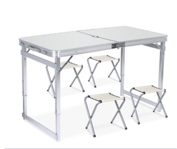Portable table and chair, Furniture & Home Living, Furniture, Tables ...