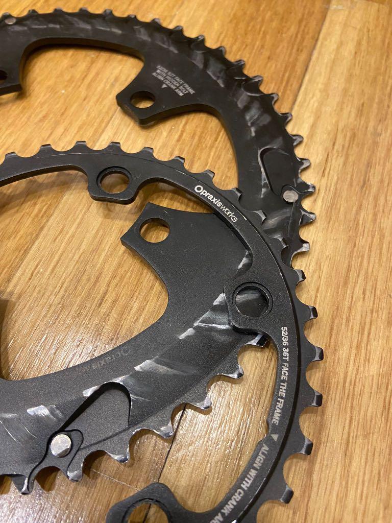 Praxis 52/36 T chainrings, Sports Equipment, Bicycles & Parts, Parts ...