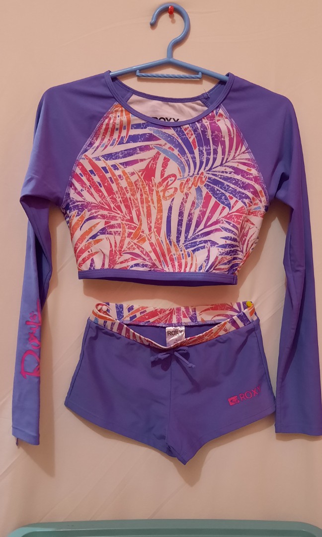 Rash guard Swimwear girls swimsuit, Babies & Kids, Babies & Kids ...