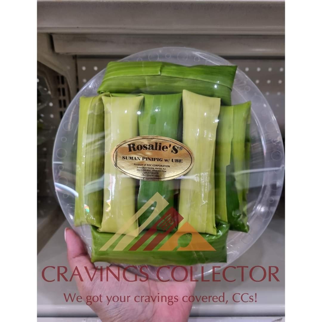 Rosalie's Suman pinipig with ube, Food & Drinks, Local Eats on Carousell