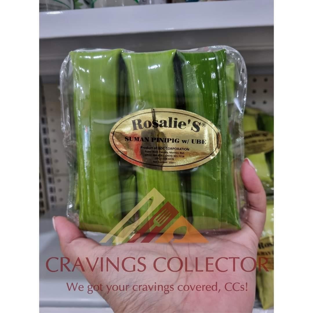 Rosalie's Suman pinipig with ube, Food & Drinks, Local Eats on Carousell