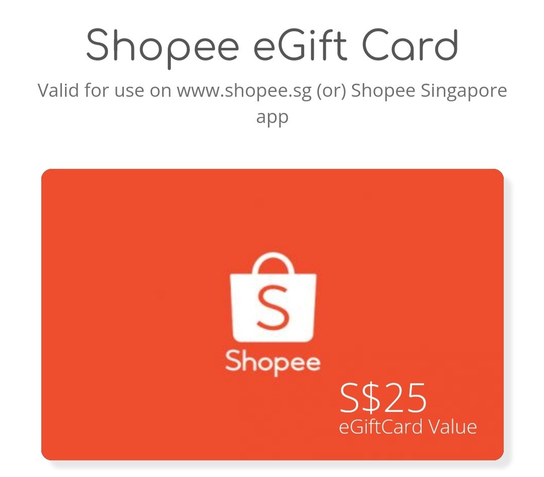 Shopee $25 E- vouchers, Tickets & Vouchers, Vouchers on Carousell