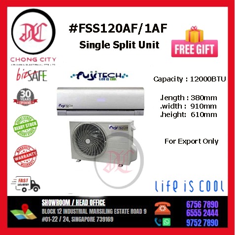 Single Split Unit 12K, TV & Home Appliances, Air Conditioners & Heating ...