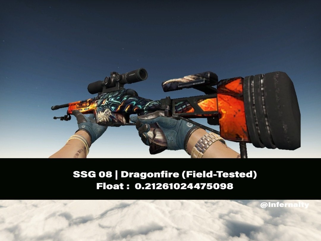 SSG 08 Dragonfire FT CSGO SKINS KNIVES, Video Gaming, Gaming ...