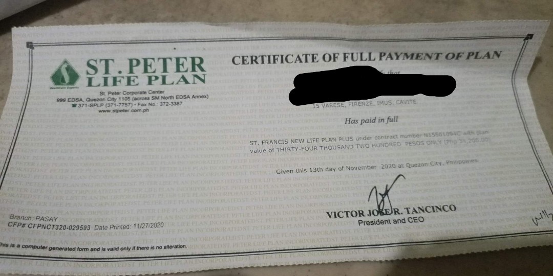 St Peter Life Plan, Property, For Sale, Memorial Lot on Carousell