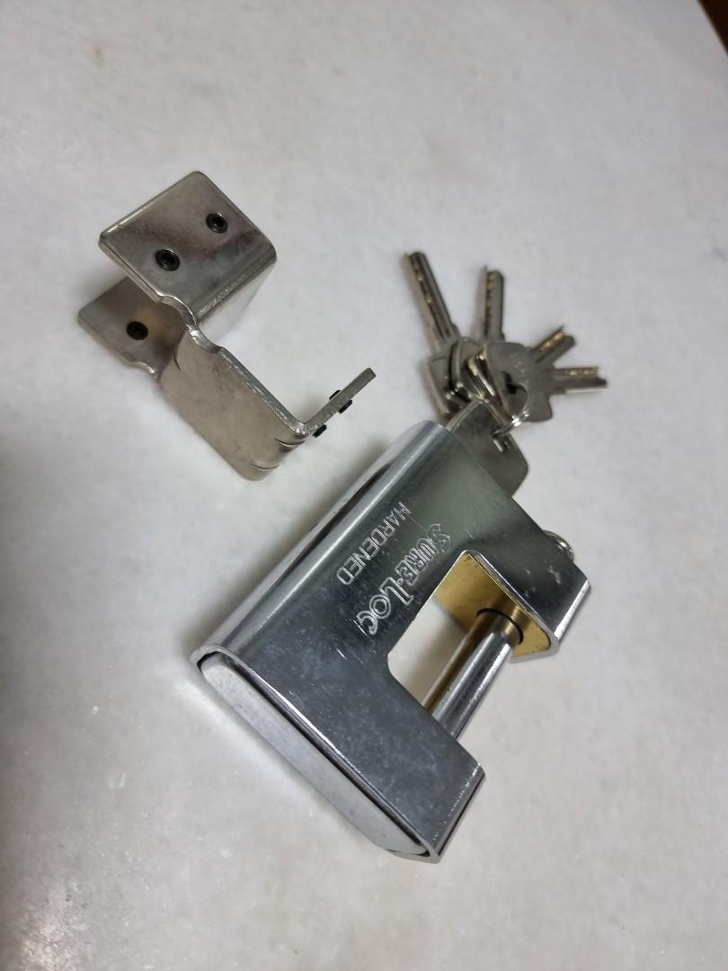 Sure-Loc Armour Padlock + Lock Holder GTA-80, Furniture & Home Living ...