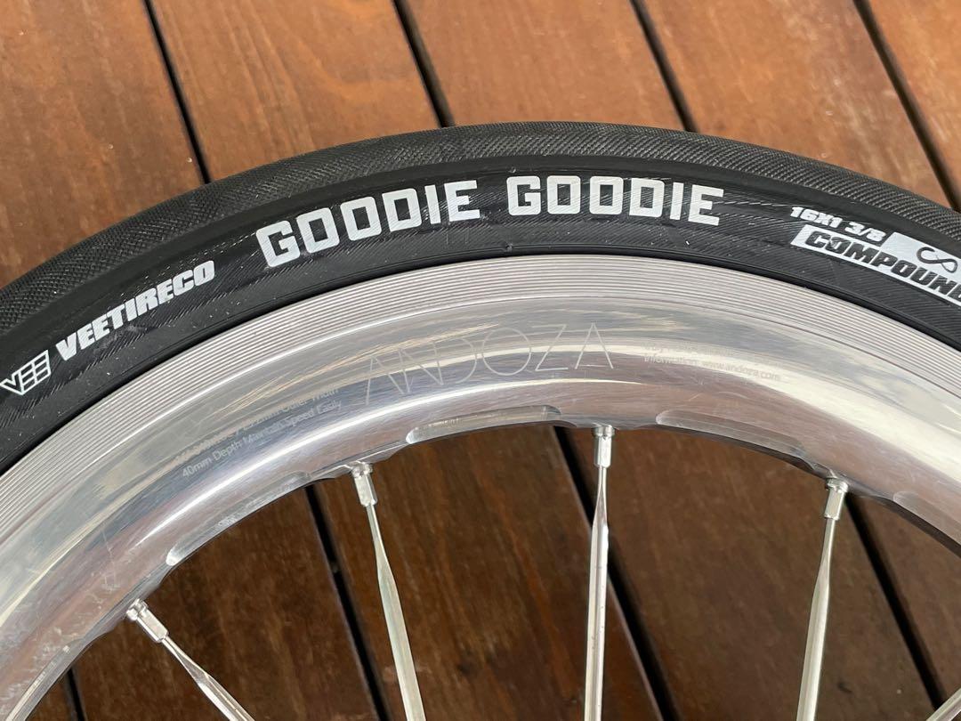 Vee Tire Co VEETIRECO GOODIE GOODIE 16 x 1-3/8" 37-349 Brompton tyre ...