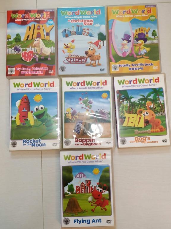 Word World DVDs (21 pcs), 興趣及遊戲, 書本 & 文具, 小朋友書 - Carousell