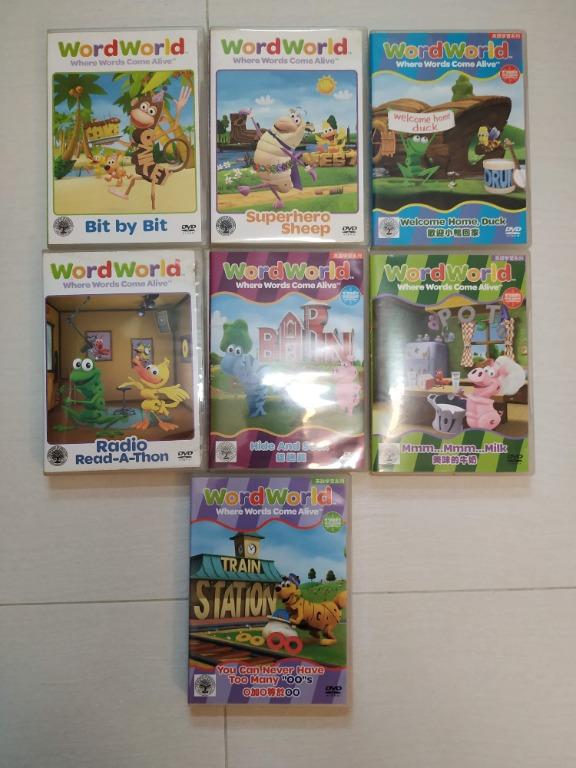 Word World DVDs (21 pcs), 興趣及遊戲, 書本 & 文具, 小朋友書 - Carousell