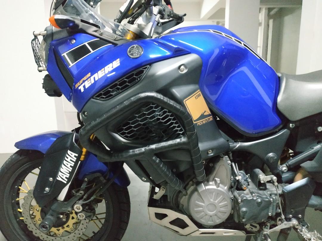 Super Tenere Crash Bar Wrap Package (Carbon Black), Motorcycles ...