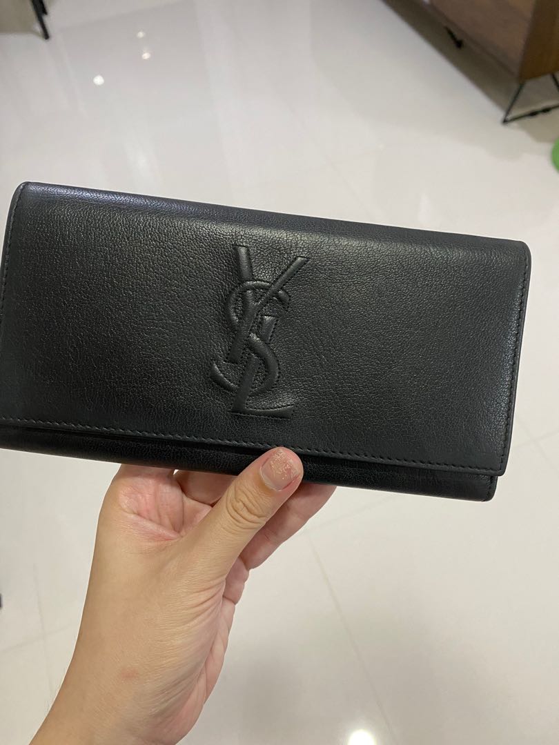 YSL black long wallet, Women's Fashion, Bags & Wallets, Wallets & Card ...