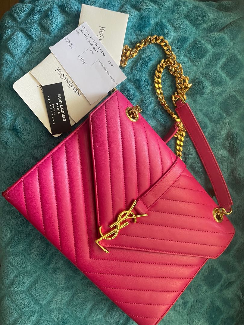 YSL envelope, Luxury, Bags & Wallets on Carousell