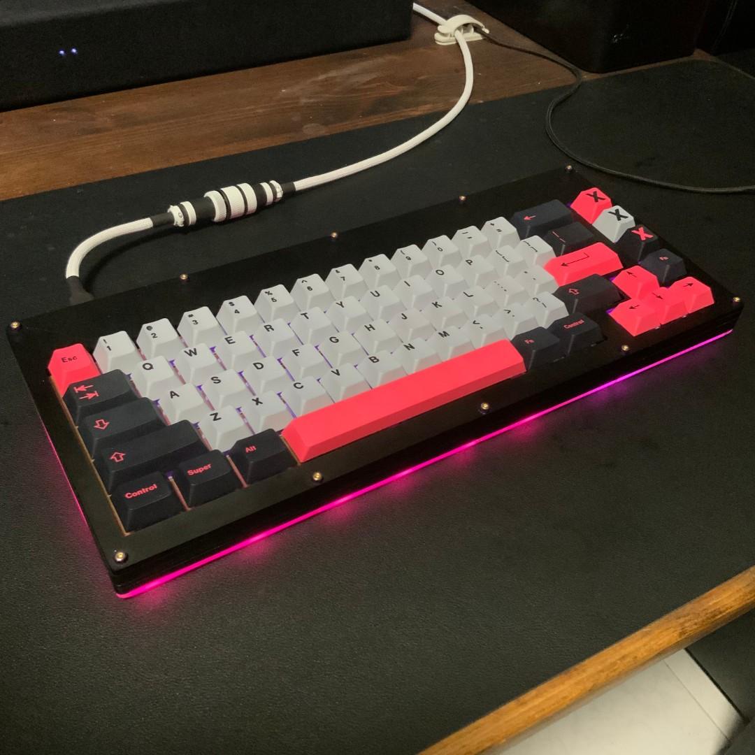 65% stacked acrylic keyboard, Computers & Tech, Parts & Accessories ...