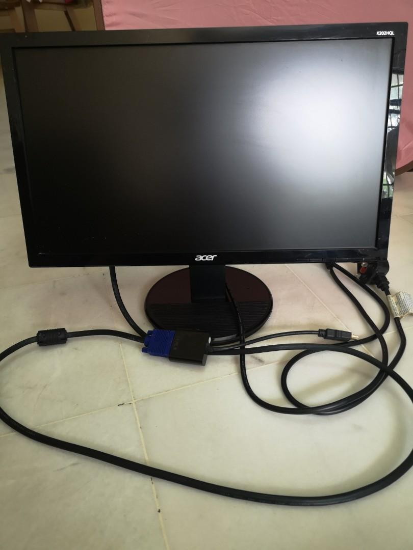 Acer monitor K202 HQL, Computers & Tech, Laptops & Notebooks on Carousell