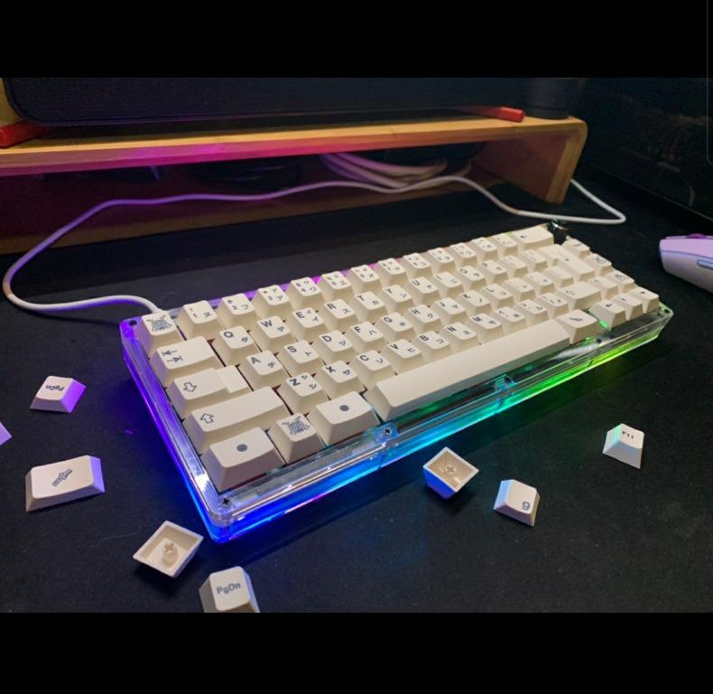 MW65 Acrylic Stack Mount Keyboard incl Gateron Switches and Durock V2 ...