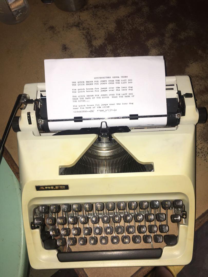 Adler Gabriele 25 typewriter with case, Announcements on Carousell