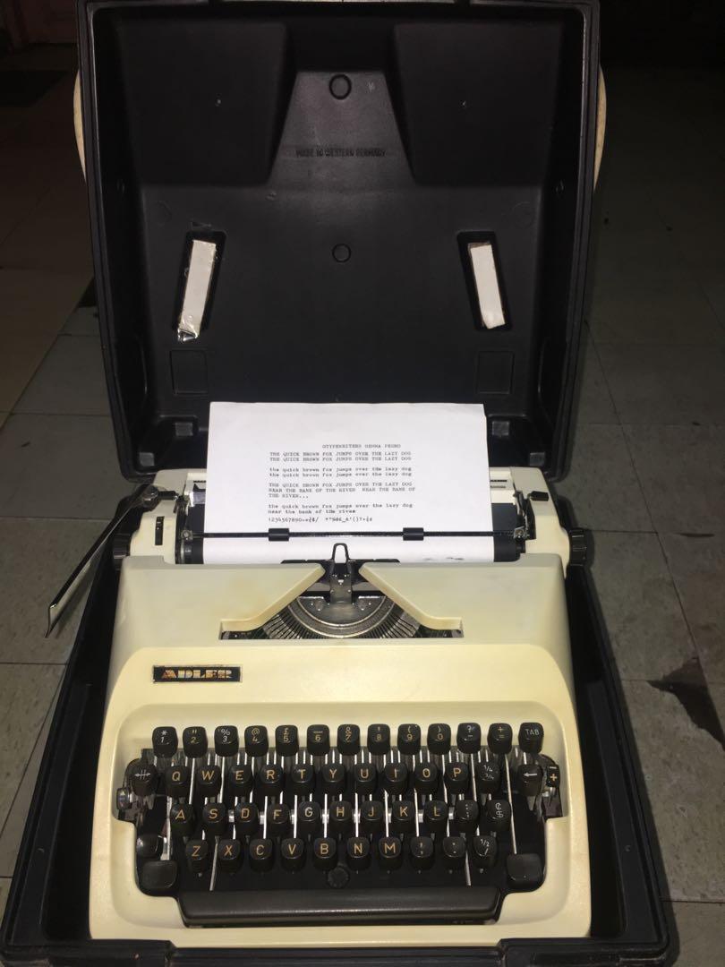 Adler Gabriele 25 typewriter with case, Announcements on Carousell