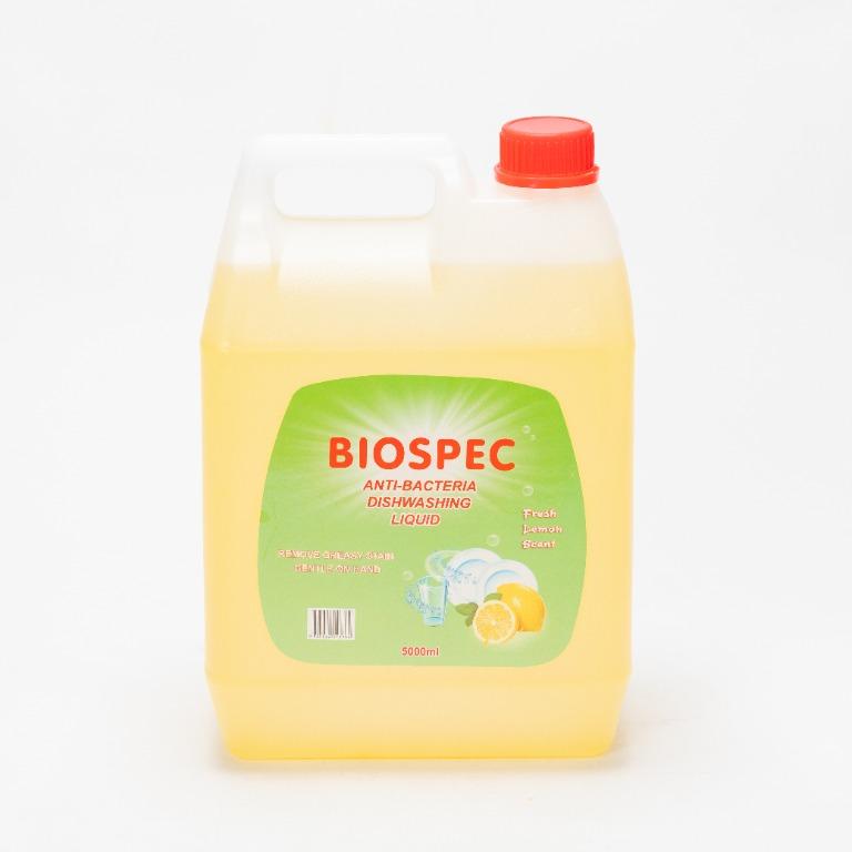 Biospec Anti-Bacteria Dishwashing Liquid (Yellow) - 5L, Furniture ...