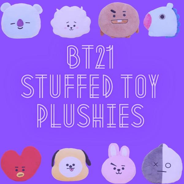 BTS BT21 Stuffed Toy Plushie (Koya, RJ, Shooky, Mang, Tata, Chimmy ...