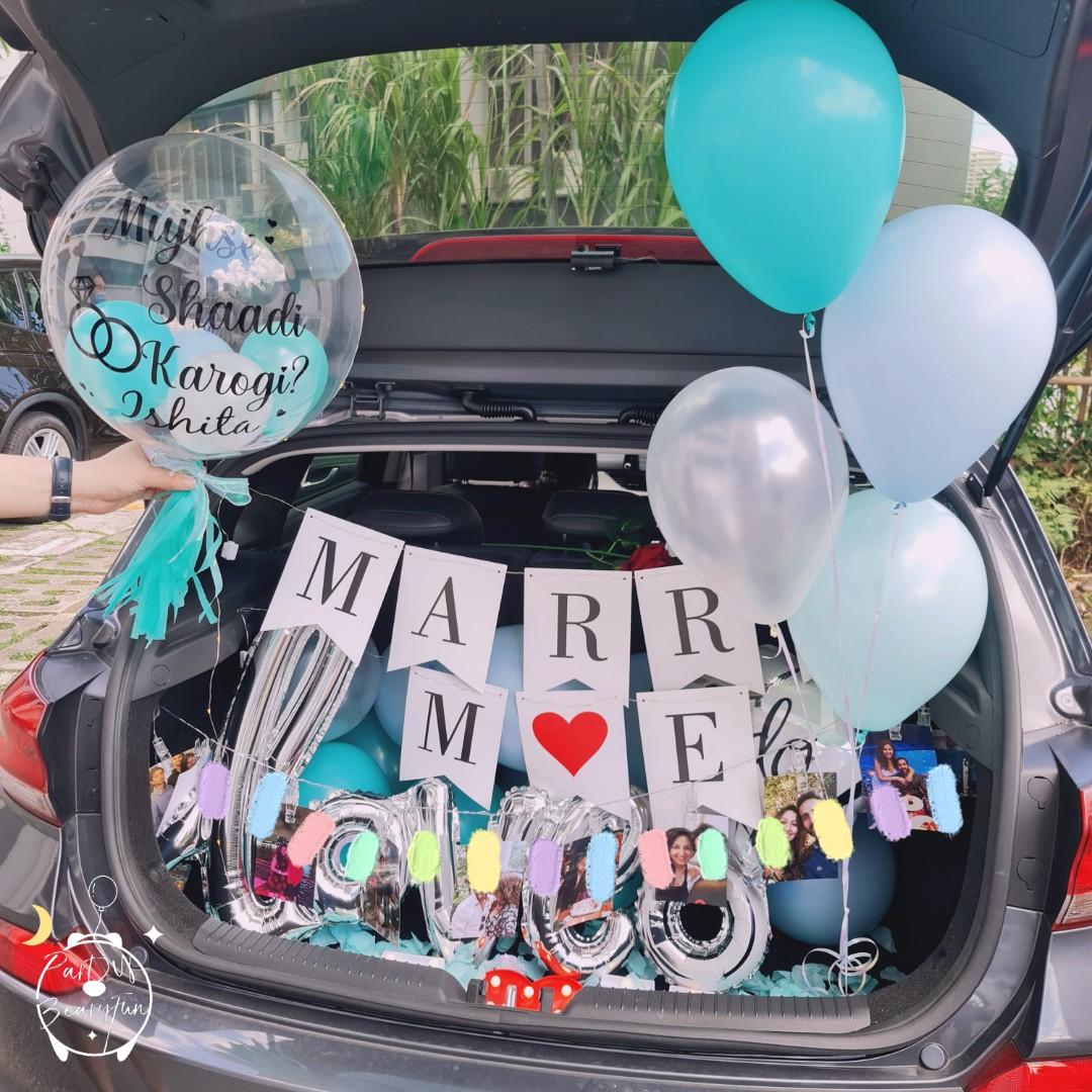 Car Boot Decoration for Birthday | Proposal | Anniversary, Hobbies ...