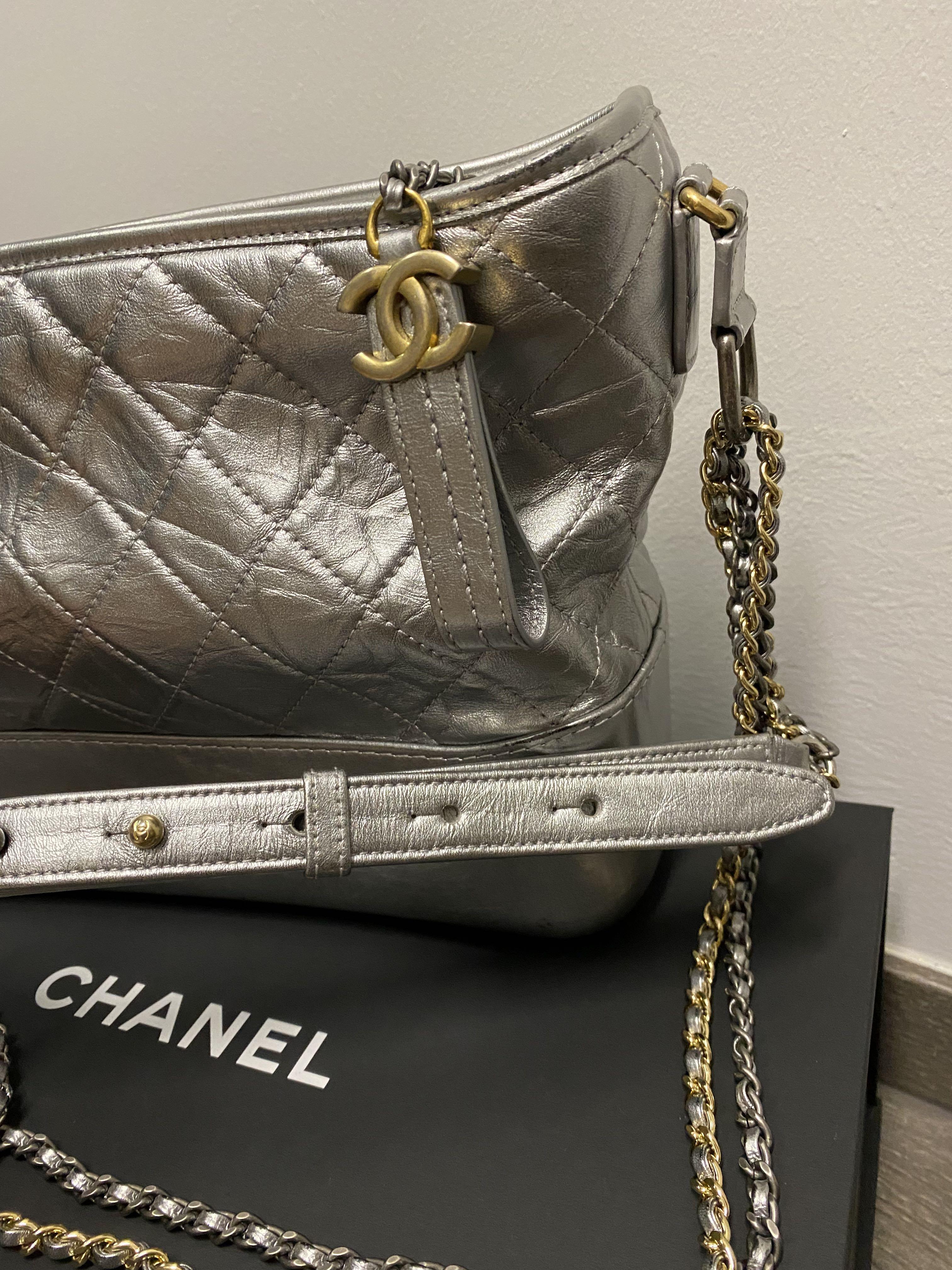 Chanel Gabrielle Silver (full set), Women's Fashion, Bags & Wallets ...