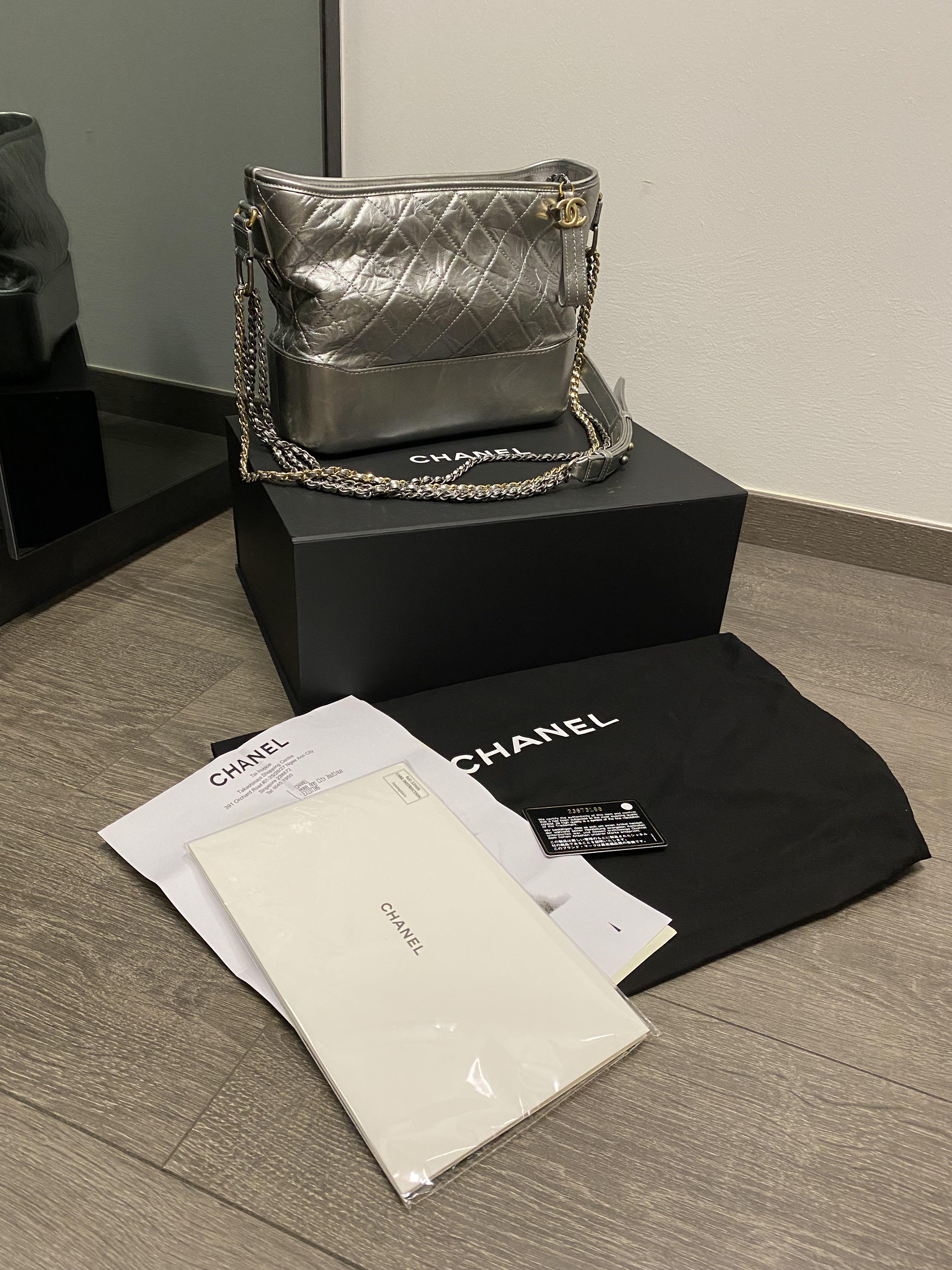 Chanel Gabrielle Silver (full set), Women's Fashion, Bags & Wallets ...