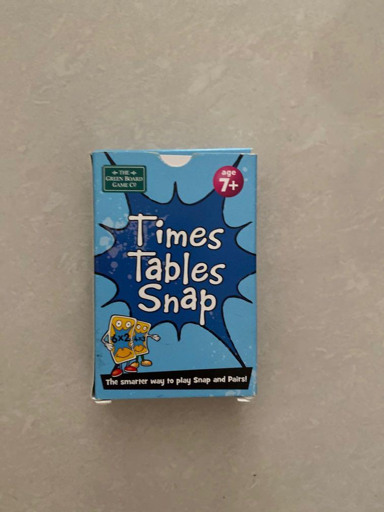 Children times table snap card game, Hobbies & Toys, Toys & Games on ...