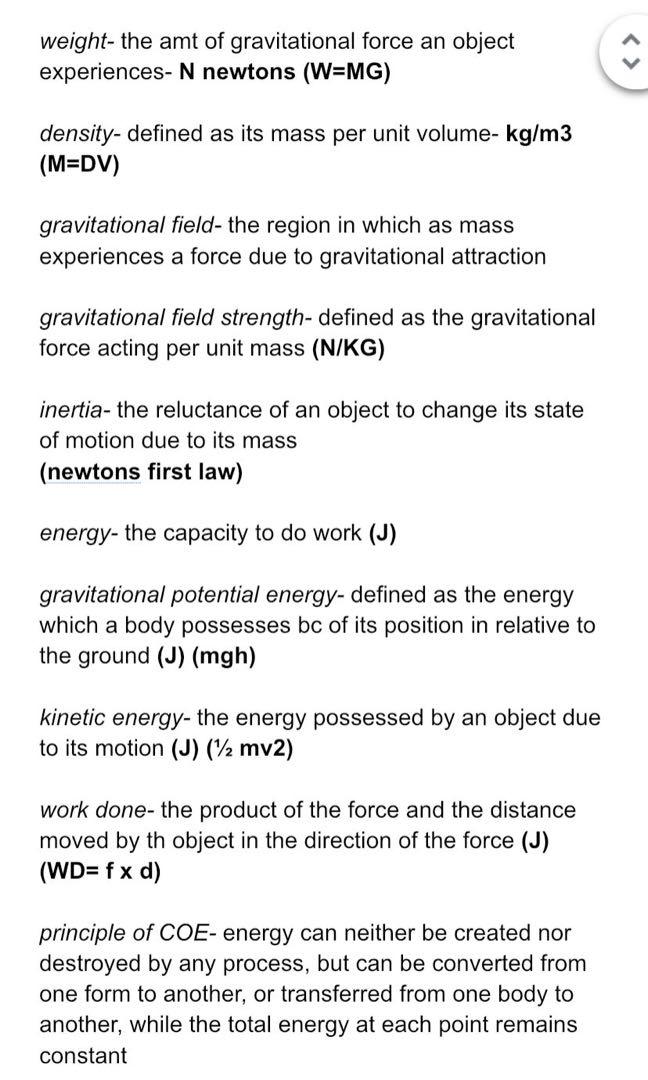 Condensed Sec2 science notes-definitions and formulae, Hobbies & Toys ...