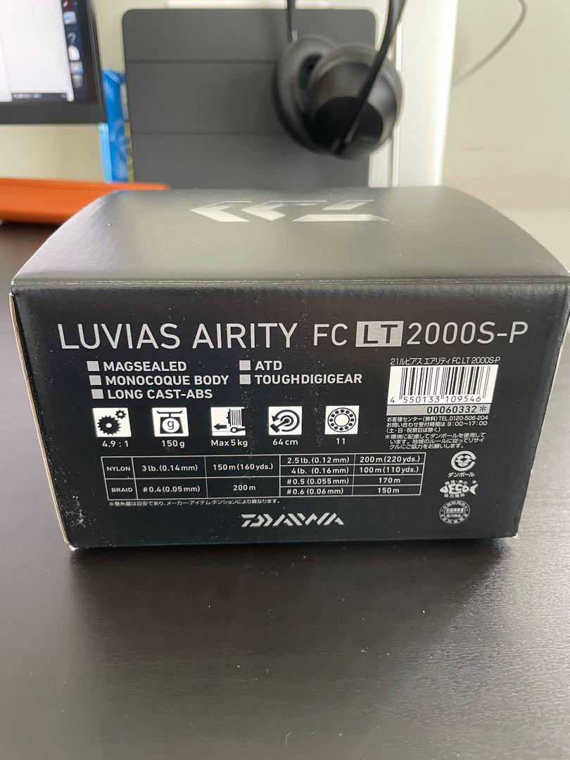 Daiwa 2021 Luvias Airity FC LT2000S-P, Sports Equipment, Fishing on Carousell