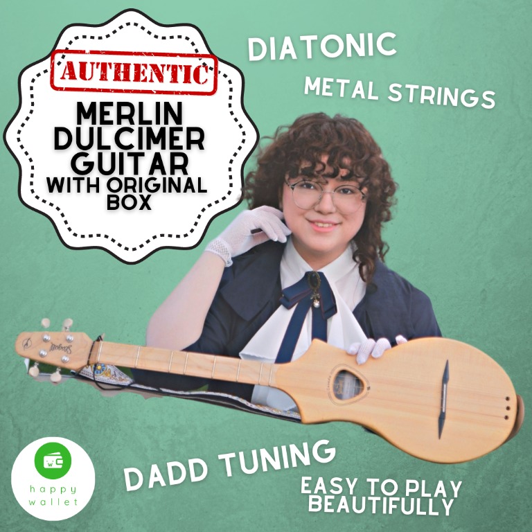 Diatonic Acoustic Guitar Merlin Seagull M4 Dulcimer with Original Box ...