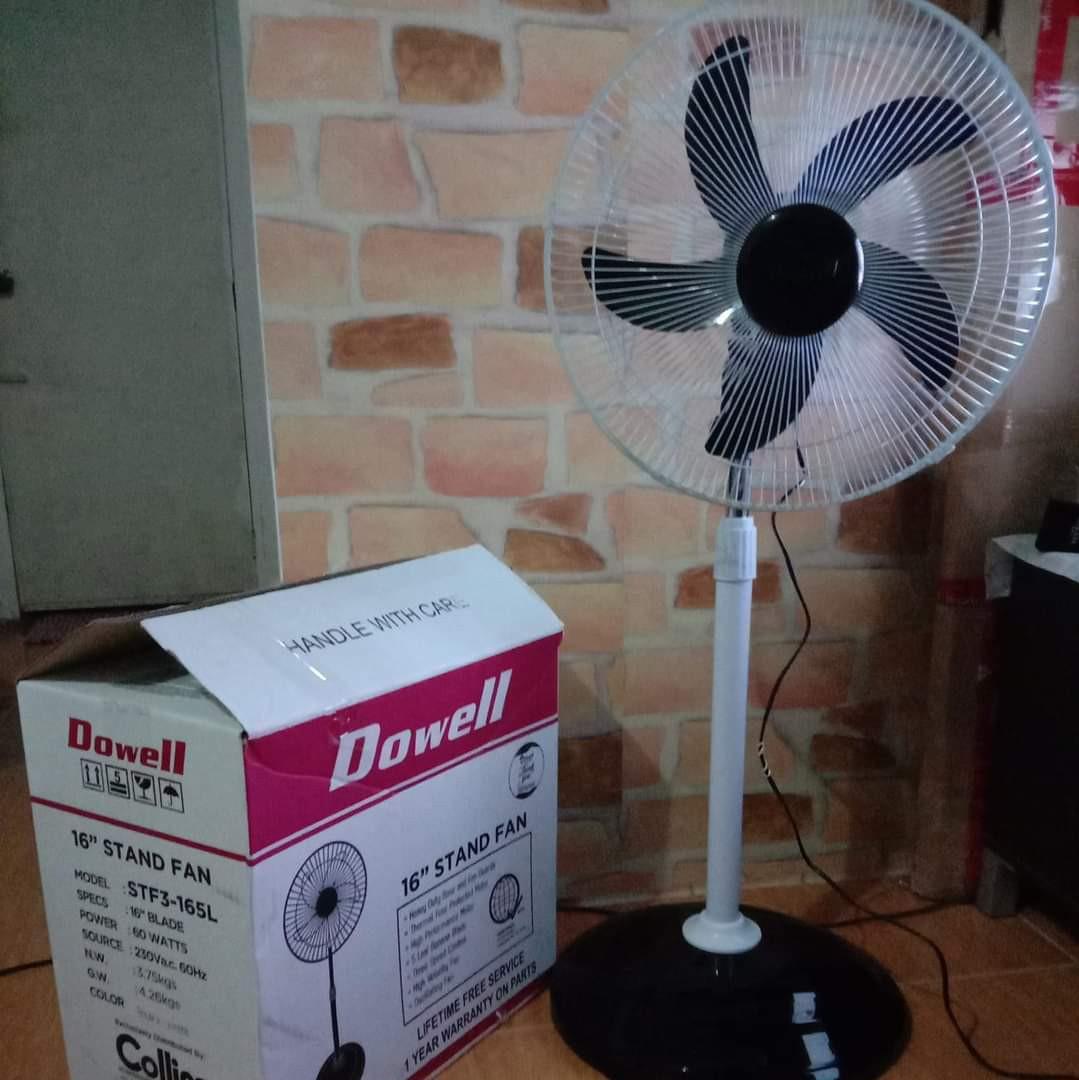 Dowell 16 inches banana blade black and white electric stand fan 60 ...