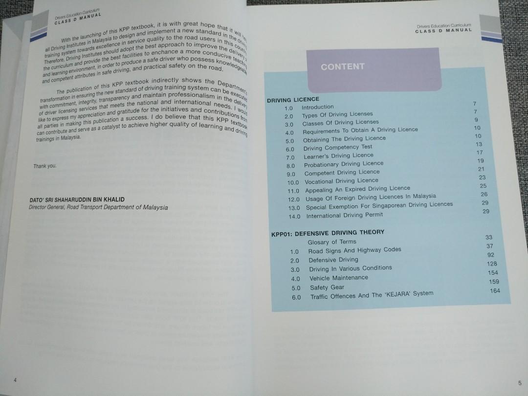 Driving Lesson JPJ Original Manual, Auto Accessories on Carousell