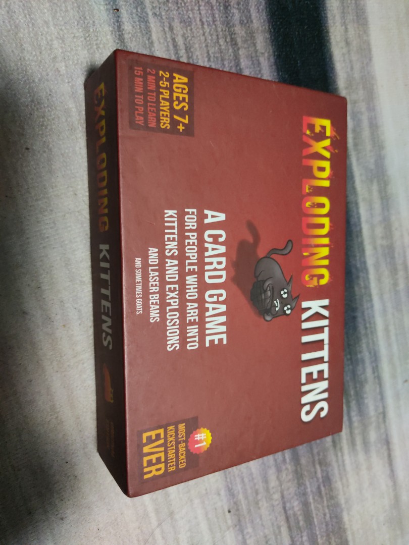 Exploding Kittens - Original Edition, Hobbies & Toys, Toys & Games on ...