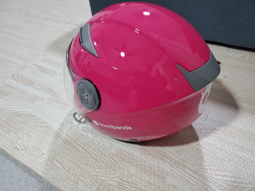Foodpanda helmet, Motorcycles, Motorcycle Apparel on Carousell