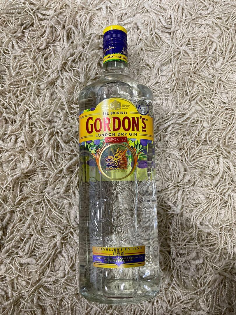 Gordon’s London Dry Gin 1L (Alc 47.3%), Food & Drinks, Alcoholic ...